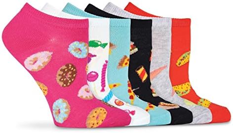 K. Bell Socks Women's 6 Pack Novelty No Show Low Cut Socks at Amazon ...