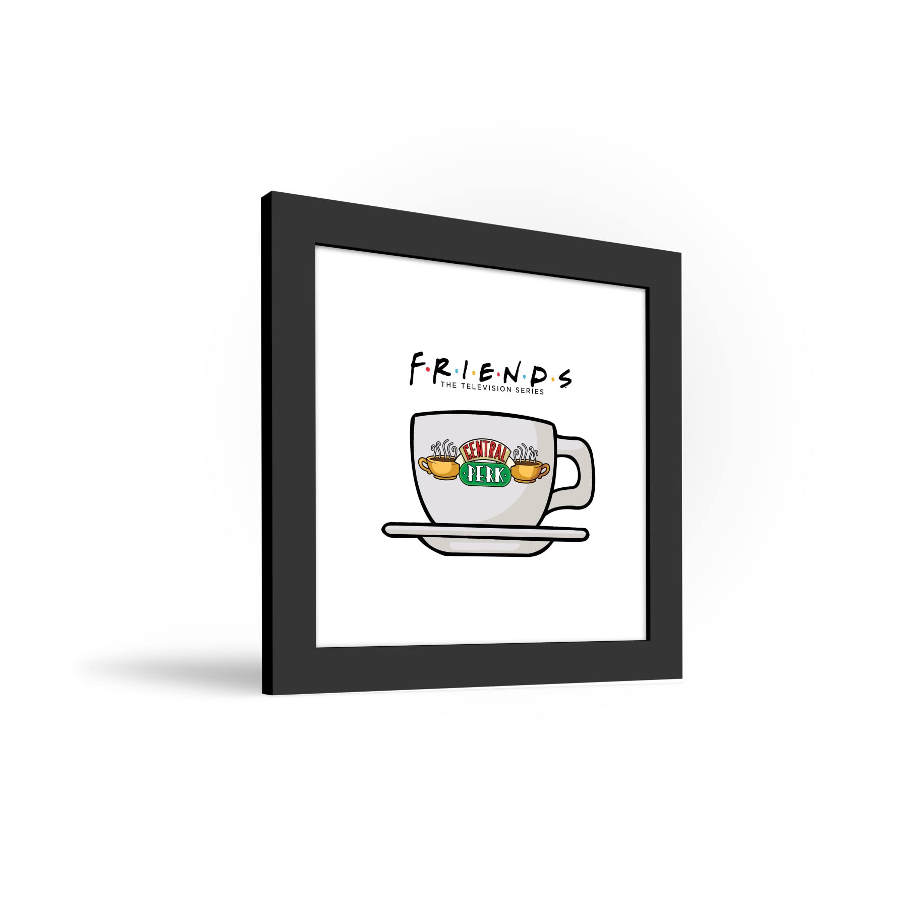 Central Perk Black And White Logo