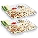 Amazon.com | Navaris Glass Divided Plates (Set of 2) - 4 Section ...