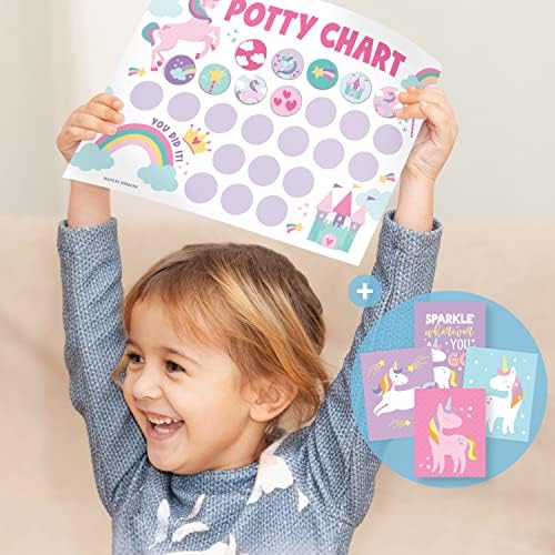 Amazon.com: 10 Unicorn Sticker Chart for Kids Potty Training Chart for ...