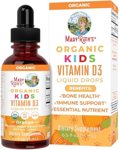 Amazon.com: Ddrops Kids Booster 600IU 100 Drops - Daily Liquid Vitamin ...