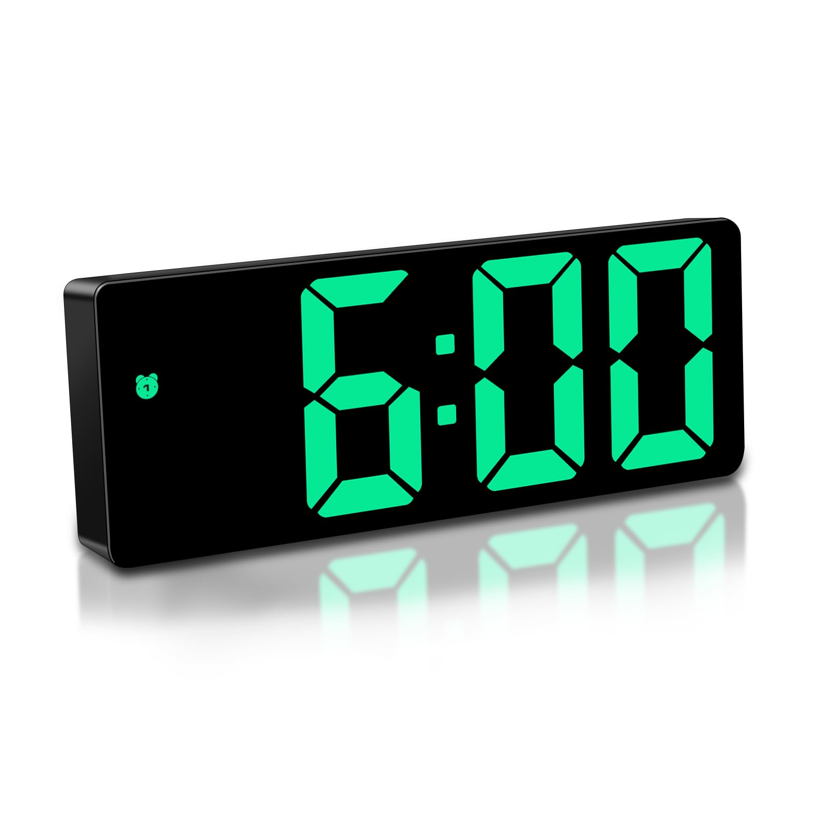 Mardiko Digital Alarm Clock Bedside Mains Powered Battery Alarm Clocks ...