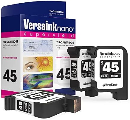Amazon.com: VersaInk-Nano 45 TIJ 2.5 MICR Black Ink Cartridge - 3 Pack ...