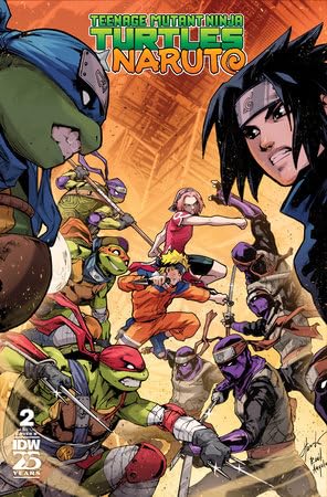 Teenage Mutant Ninja Turtles X Naruto #2 CVR B Hendry: Caleb Goellner ...