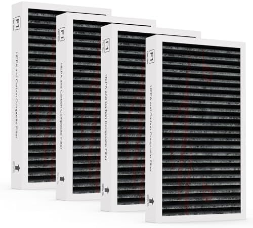 Amazon.com: EzLfGre F1 4-Pack Carbon H13 HEPA Replacement Filter ...