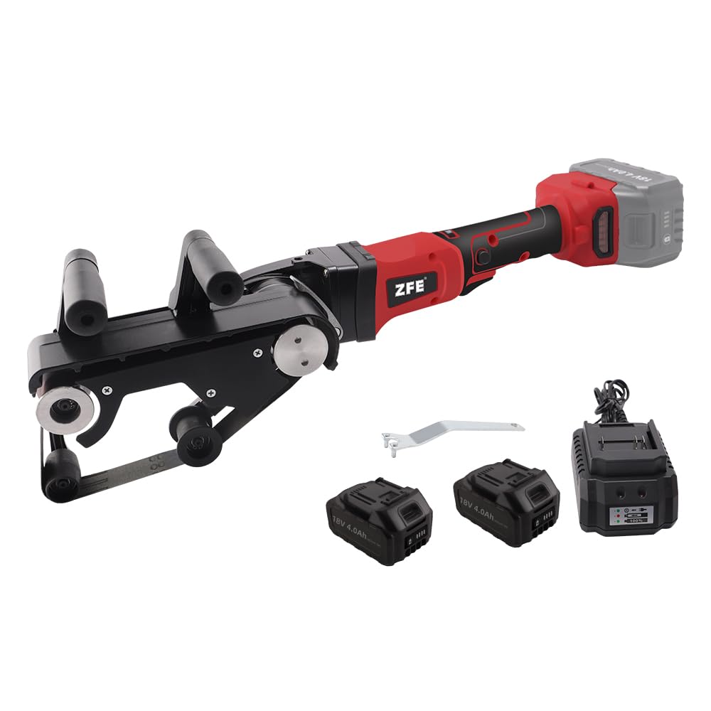 Cordless Pipe Tube Polisher Sander, ZFE 21V 28A Variable Speed Sander ...
