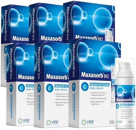Amazon.com: Vita Sciences Maxasorb B12 Vitamin B-12 Cream 1000 mcg ...
