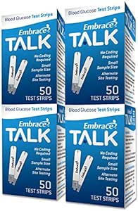 Amazon.com: Omnis Embrace Talk Test Strips 200ct : Health & Household