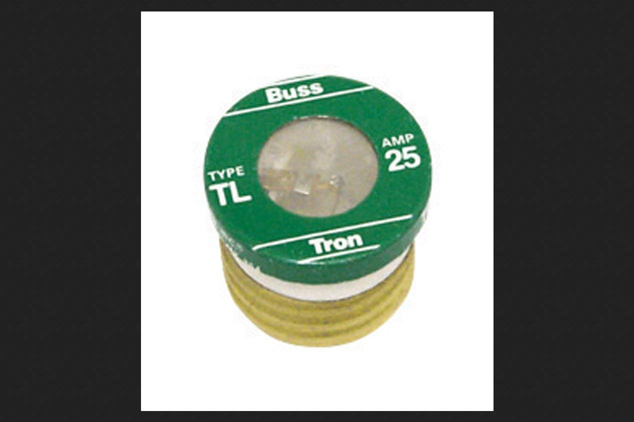 Bussman BP/TL-25 25 Amp 125Vac Time Delay Edison Base Plug Fuse 3 Count ...