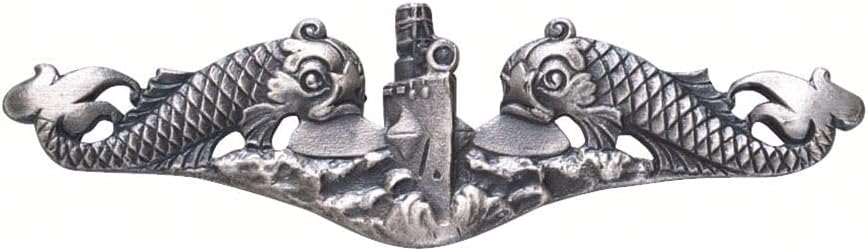 Amazon.com: Navy Enlisted Submarine Dolphin Badge Regulation Size ...