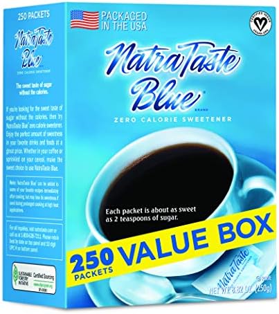 Amazon.com: NatraTaste Blue Edulcorante cero calorías, sustituto de ...