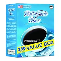 Amazon.com : NatraTaste Blue Zero Calorie Sweetener, 250 Count Packets ...