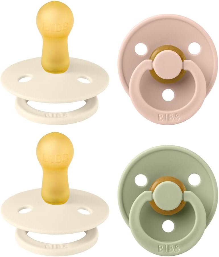 Amazon.com : BIBS Colour Soother 4-Pack | BPA Free Dummy Pacifier ...