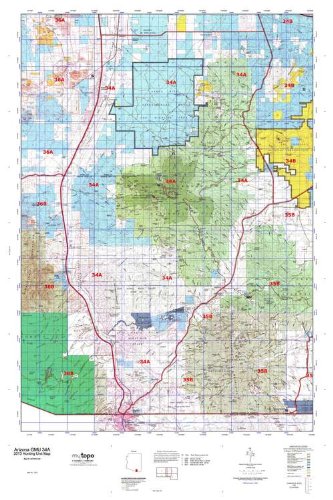Arizona GMU 34A Hunt Area / Game Management Units (GMU) Map ...