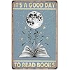 Amazon.com: Mocozim Rustic Retro Metal Tin Sign It's A Good Day to Read ...