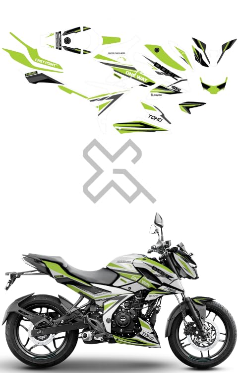 Grayfixx White DOHC Edition Full Body Sticker for Pulsar N160/250 ...