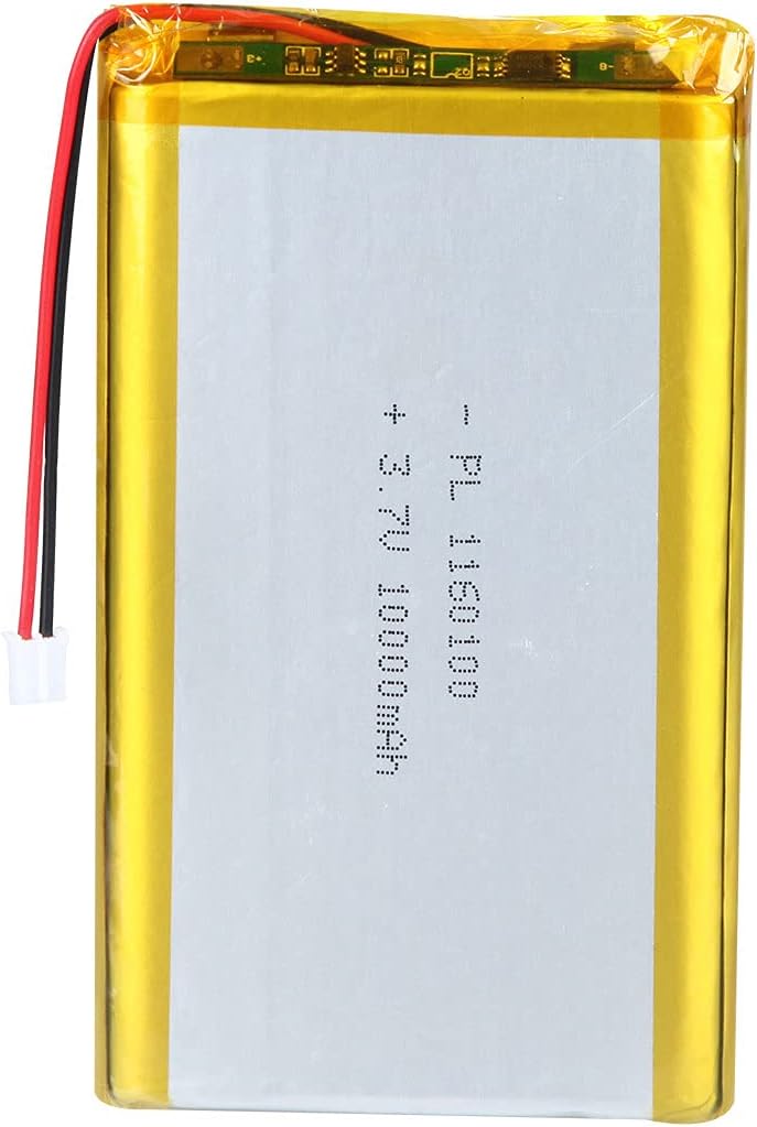 Amazon.com: 3.7V 1260110 10000mAh Lithium Polymer ion Battery ...