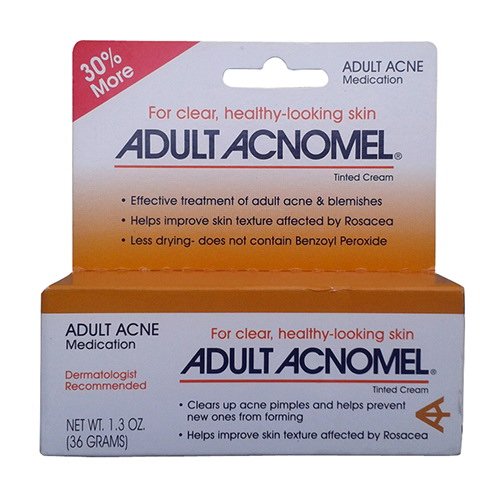 Acnomel Adult Acne Medication Tinted Cream - 1 Oz + 30% Free, 6 Pack ...