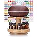 TJ.MOREE Bamboo Diffuser Holder Carousel- 2 Tier Height Increase Rack ...