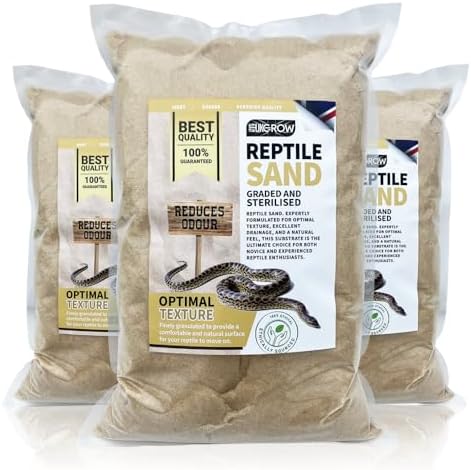 Reptile Sand by UKGROW | Premium Sterile Substrate in Various Sizes (1L ...