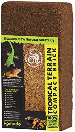 Komodo Tropical Terrain Compact Brick, Natural Substrate for Woodland ...