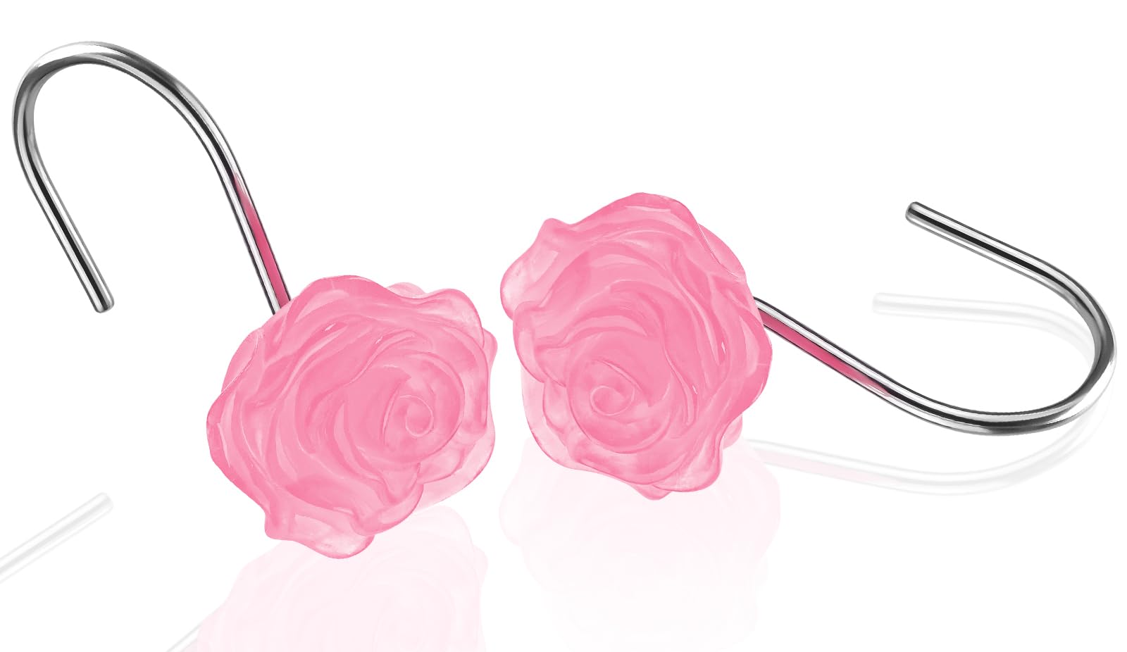 Snapklik.com : Rose Shower Curtain Hooks, Glow In The Dark, Pretty ...