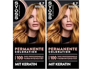 Syoss 8_7 Honigblond Stufe 3 Permanente Haarfarbe, 2 x 115 ml