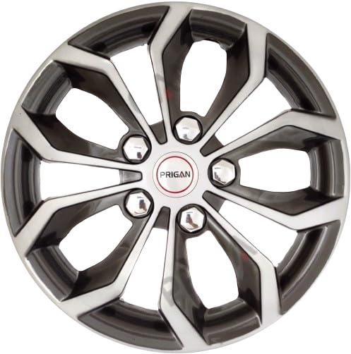 PRIGAN Wheel Cover for All 13 INCH Cars Grey Silver Wheel Cap ...