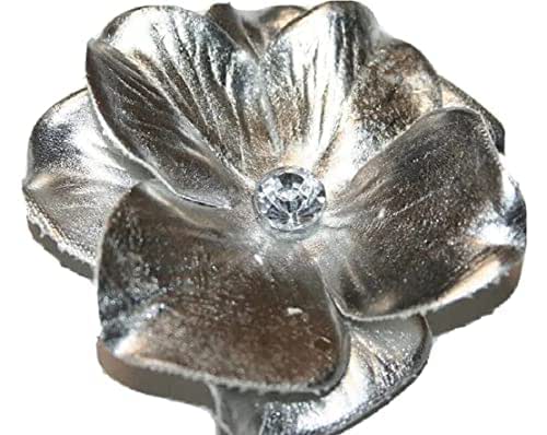 Amazon.com: Silver Color Flower Clip for Shoes (2 piece), Shoe Clips ...