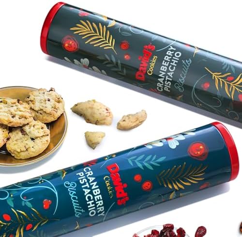 Amazon.com: David's Cookies Cranberry Pistachio Biscuits 2-Pack ...
