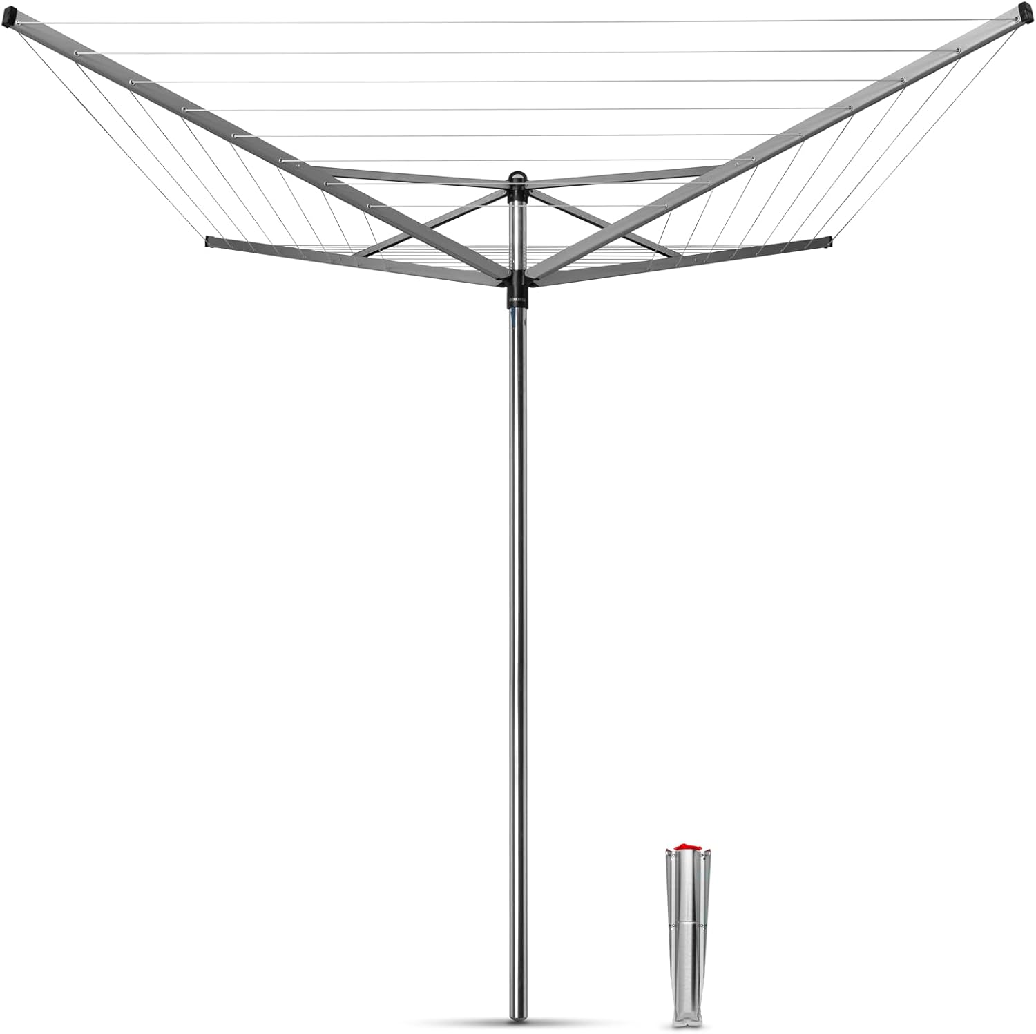 Amazon.com: Brabantia Topspinner Outdoor 4 Arm Spinning Clothesline ...