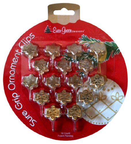 Buy Ever-Green 6120267B Snowflake Sure-Grip Clip, Gold Online at Low ...