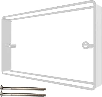 2-Gang Socket Extender 20mm Wall Box Spacer – Double Electrical Back ...