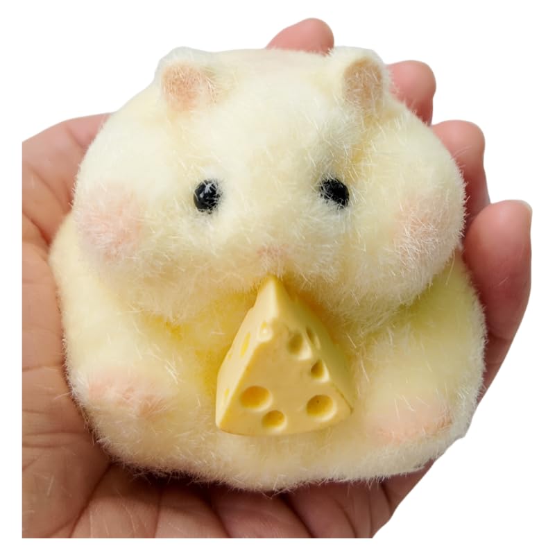 Amazon.com: Mhqieie Big Size Handmade Taba Squishy Hamster with Cheese ...
