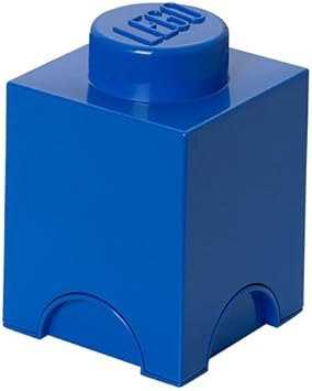Amazon.com: Room Copenhagen 1 Lego Brick Box, Bright Blue (40010631 ...