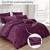 Amazon.com: PHF Pleated Velvet Comforter Set Queen, 3PCS Ultra Soft ...