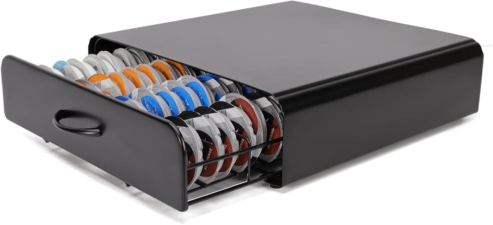 SYSYLY Coffee Pod Holder Storage Drawer Compatible with 64 Tassimo Pods ...