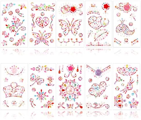 Amazon.com: Gem Stickers Jewels for Crafts Self-Adhesive Rhinestone ...
