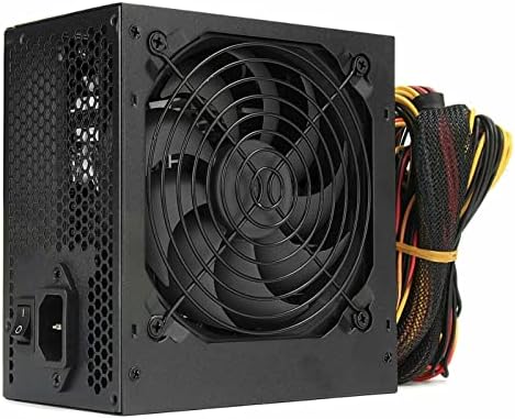 Black 500W PSU ATX Power Supply Unit With 120MM Quiet Fan, Active PFC ...