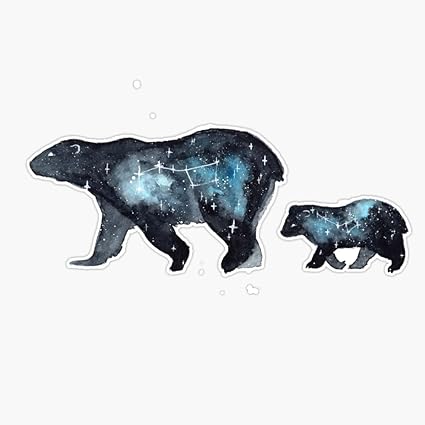 Amazon.com: Ursa Major and Ursa Minor Sticker Bumper Sticker Vinyl ...