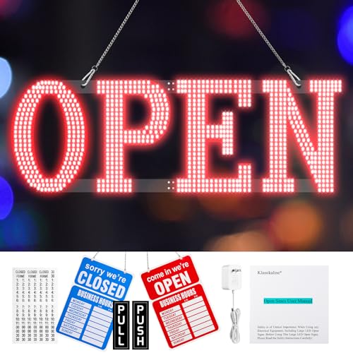 Open Signs for Business, klassikaline Ultra Bright Large LED - Want It All