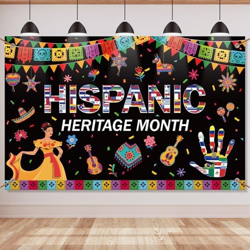 Amazon.com : Lovarywow Hispanic Heritage Month Decorations - Hispanic ...