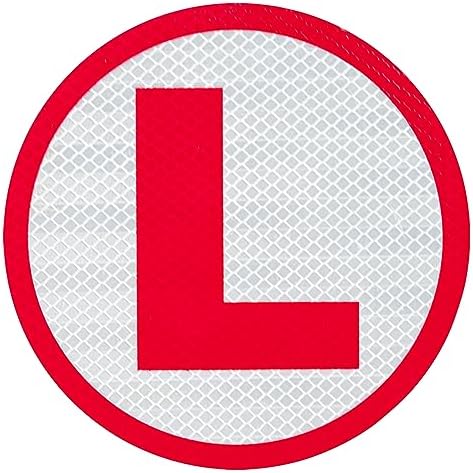 WONDER HUB Learning Sticker for New Driver | L Sign for Car Sticker ...