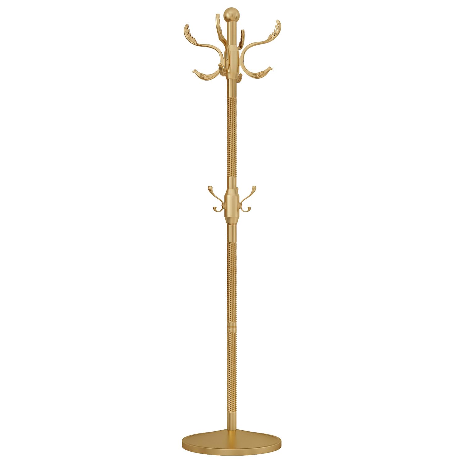 Amazon.com: Stainless Steel Coat Tree Freestanding, Gold Metal Coat ...