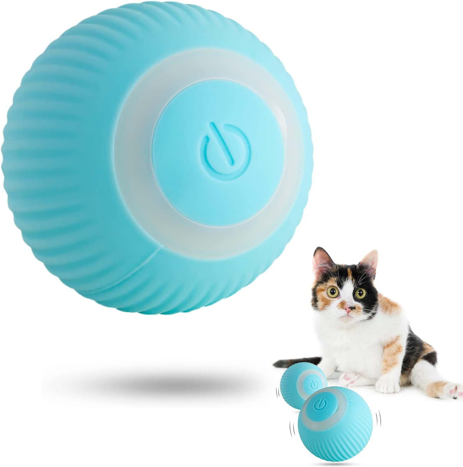 Amazon.com : AMESEDAK Automatic Rolling Cat Ball Interactive Smart Toy ...