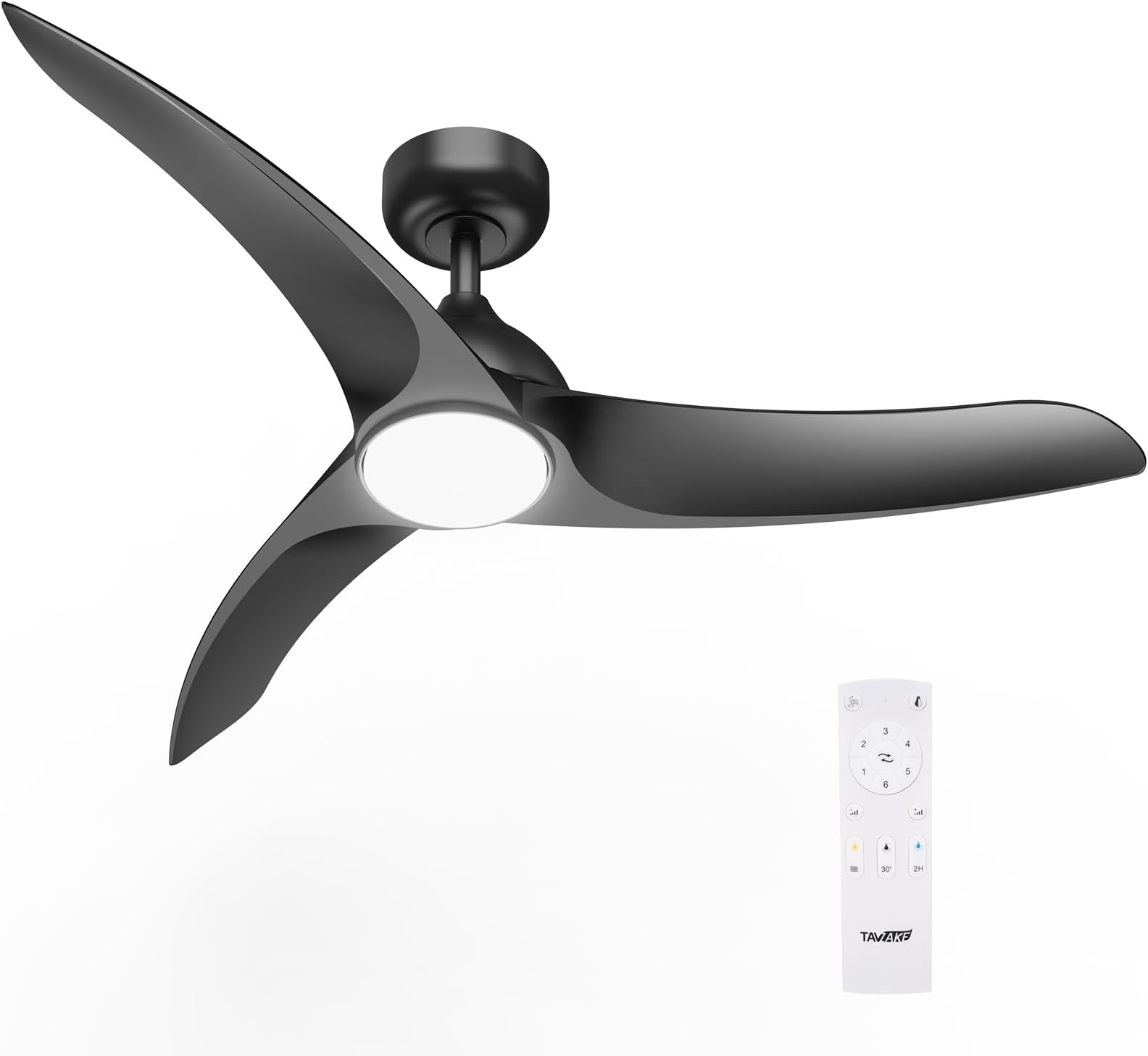 Amazon.com: TALOYA 52 Inch Ceiling Fan with Led Light Remote Control ...