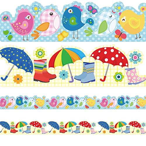 Snapklik.com : 69ft Spring Bulletin Board Borders Colorful Spring ...