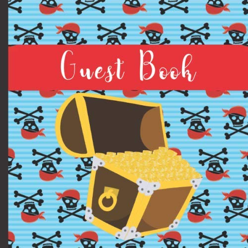 Guest Book: Pirate Theme Cute Party Guest Book Includes Gift Tracker ...