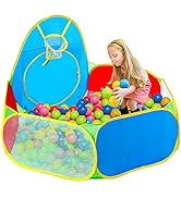 Amazon.com: EocuSun Kids Ball Pit Large Pop Up Toddler Ball Pits Tent ...