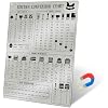 Amazon.com: Kitchen Conversion Chart Magnet for Refrigerator, Stainless ...